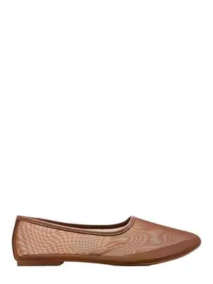 Senso Mesh Ballerina Flats - Brown