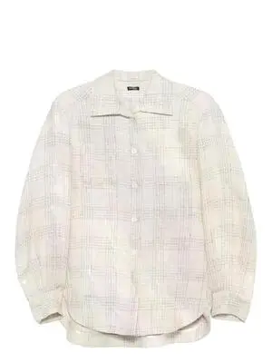 Kiton Checked Overshirt - Neutrals