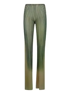 JEAN PAUL GAULTIER Spiral-print Trousers - Blue