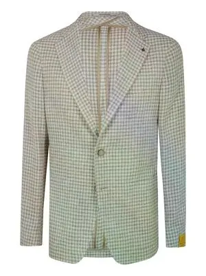 Tagliatore Checked Blazer - Neutrals