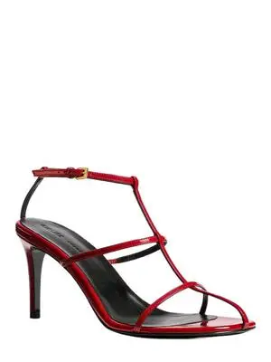 Khaite 75mm Cage Sandals - Red