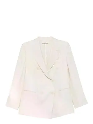 INCOTEX Incotex Linen Double-Breasted Blazer