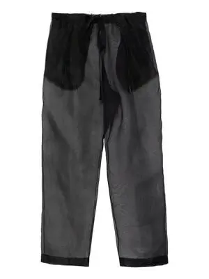 Khaite Silk Trousers - Black