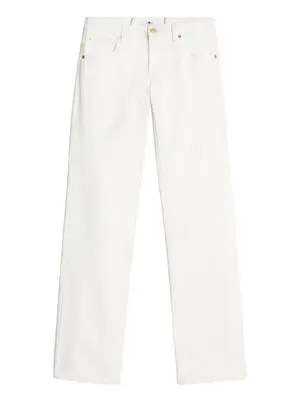 7 For All Mankind Low Straight In Milky Way Black