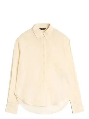 7 For All Mankind Oversize Button-down Shirt - Neutral