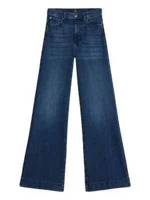 7 For All Mankind Heritage Modern Dojo Wide-leg Jeans - Denim