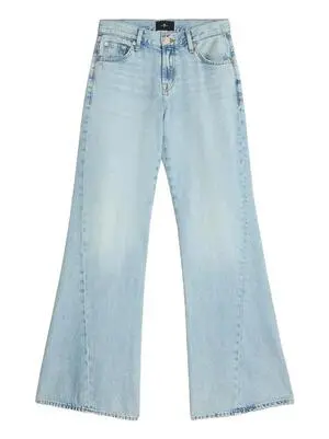 7 For All Mankind Slim Illusion Twisted Seam Spencer Flare - Denim