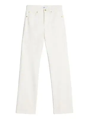 7 For All Mankind Tess Trouser In Milky Way - Black