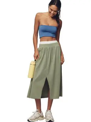 NATION LOS ANGELES Vida Midi Skirt Green