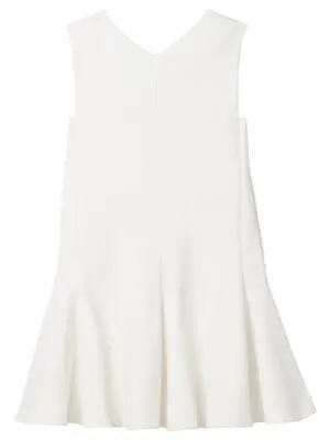 Khaite Mel Crepe Mini Dress - Ivory
