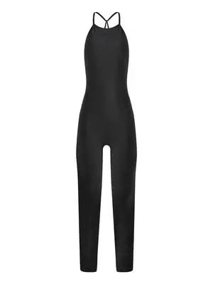 REPRESENT Owners Club Cross Back Unitard - Jet Black