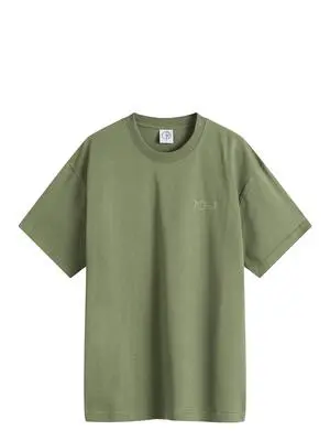 POLAR SKATE CO. Stroke Logo Contrast T-shirt - Moss Green