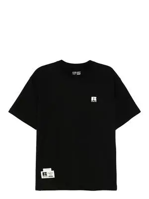 Izzue Logo-embroidered T-shirt - Black