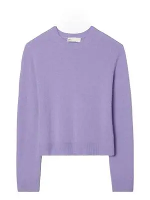 Tory Burch Cashmere Silk Sweater - Crisp Lavender