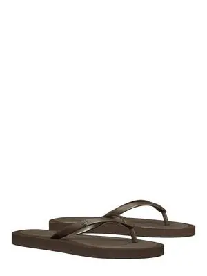 Tory Burch Kira Padded Flip-Flop Dark Cocoa/dark Cocoa