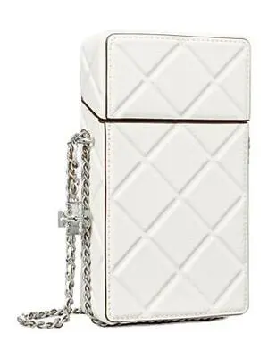 Tory Burch Fleming Phone Crossbody - Blanc