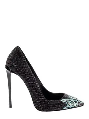 PHILIPP PLEIN Philipp Plein 120mm Flame-Embellished Pumps
