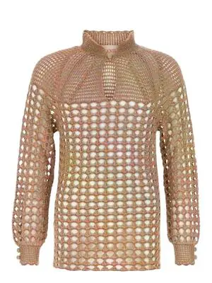 Valentino Garavani Crochet Sweater - Orange