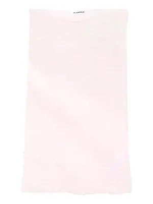 JIL SANDER Crepe Jersey Midi Skirt - Pink