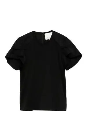 3.1 Phillip Lim Petal Sleeve Blouse - Black