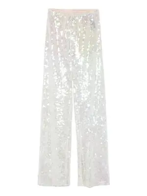 Federica Tosi Sequinned Trousers - Silver