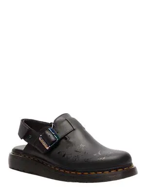Dr. Martens Jorge Ii Bt21 Leather Slingback Mules - Black