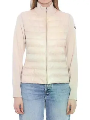 Moncler Tricot Puffer Jacket - Neutrals