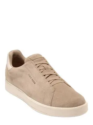Cole Haan Grandpro Luxe Leather Slip-on Sneaker - Birch Beige Suede