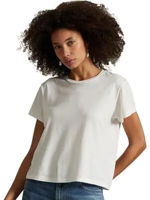 Ralph Lauren Classic Shrunken Fit Jersey Tee - White