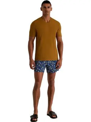 Shan Classic Fit Stretch Swim Trunks - Print