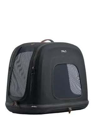 TAVO PETS Crispin Pet Travel Crate Black