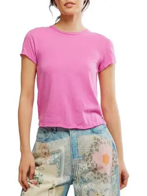 Free People Free People Nova T-shirt Hibiscus Pink