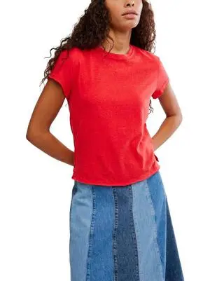 Free People Free People Nova T-shirt High Risk Red