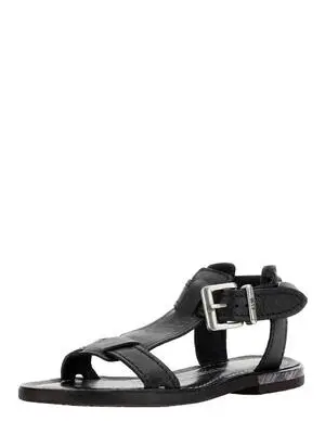 A.S.98 Gifford Ankle Strap Sandal - Black