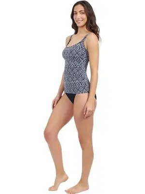 GOTTEX Plume Square Neck D Cup Tankini - Black White