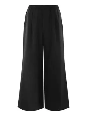 Comme Des Garçons Wide-leg Wool Trousers - Black