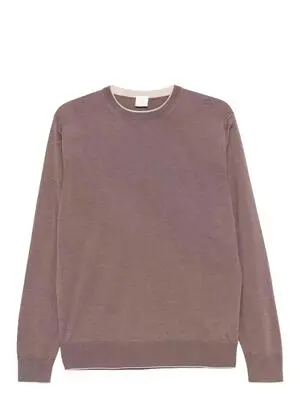 Eleventy Crew Neck Sweater - Purple