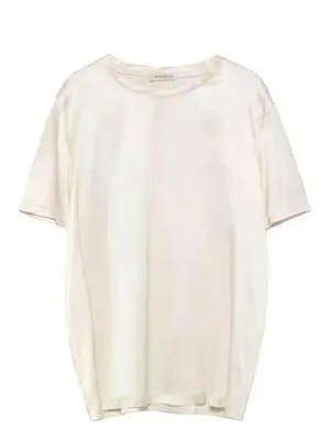 BLANCA VITA Satin T-shirt - Neutrals