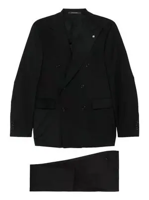 Tagliatore Virgin Wool Suit - Black