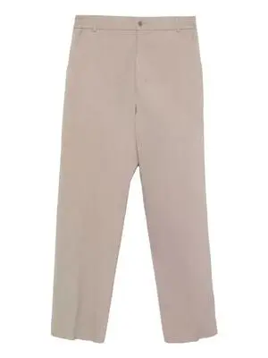 Moncler Gabardine Tailored Trousers - Brown