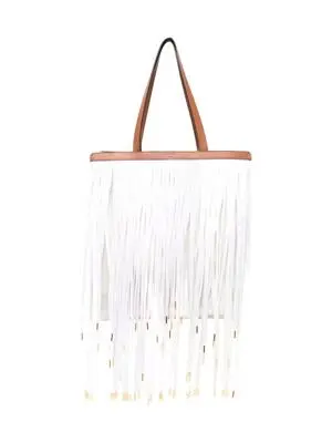 Moschino Fringe Tote Bag - Neutrals