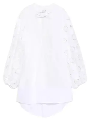 DONDUP Broderie-anglaise Mini Dress - White
