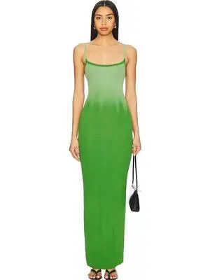 Cotton Citizen Spaghetti Strap Maxi Dress - Emerald Cast