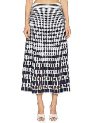 Simkhai Larken Midi Skirt - Midnight Multi