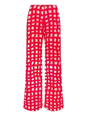 SIMONMILLER Pia Poplin Trousers - Red