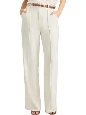 Cinq À Sept Rhinestone Belt Ester Pants - Ivory
