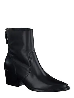 Paul Green Wyoming Leather Boots Black Leather