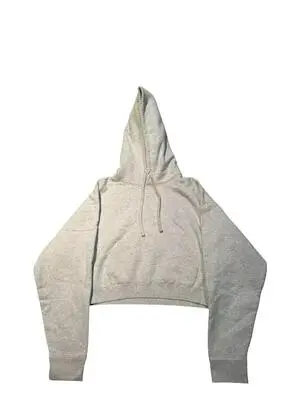 OVO Classic Owl Cropped Hoodie - Gray