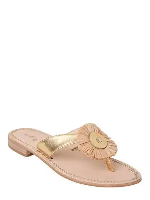 Jack Rogers Cay Thong Sandals Gold/natural