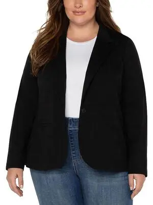 LIVERPOOL Super Stretch Ponte Blazer - Black